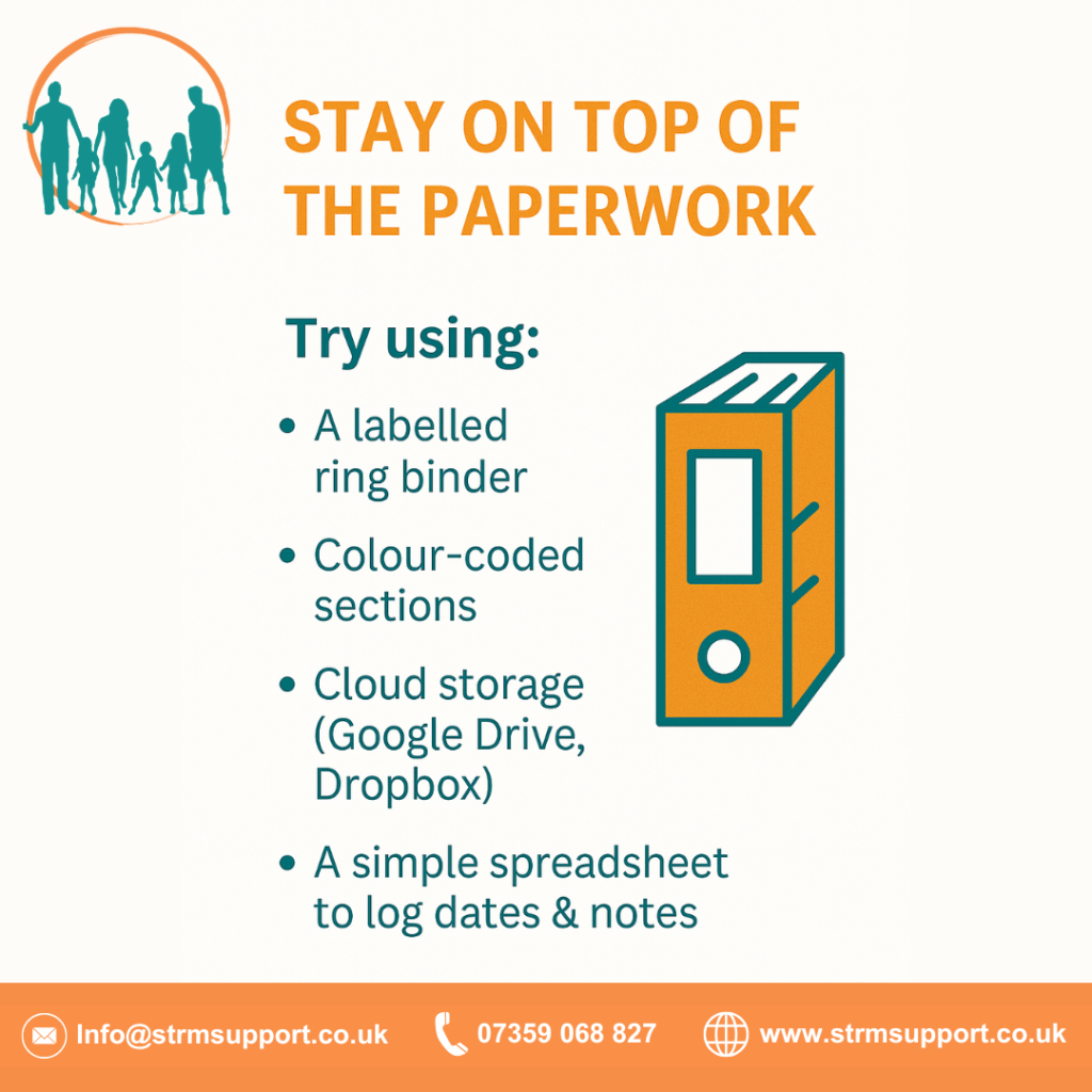 SEND Record Keeping Tips – STRM Support